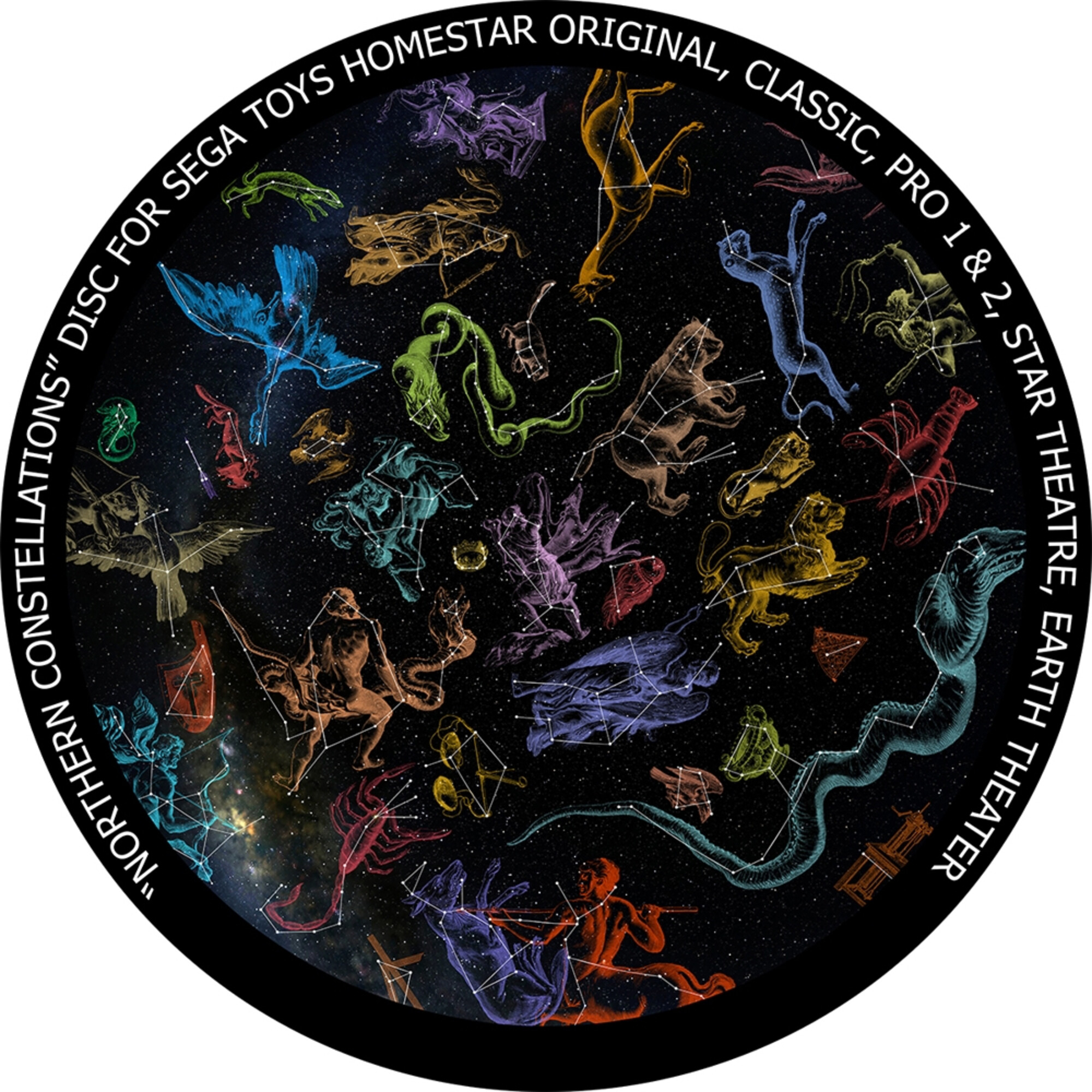 Redmark Diapositive pour le planétarium Sega Homestar Constellations nordiques